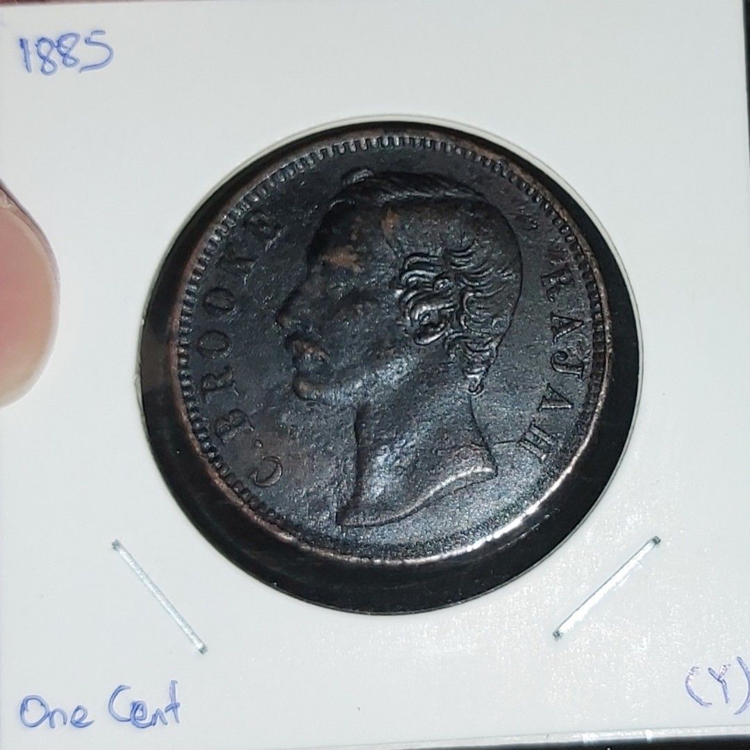 Sarawak one cent Charles Brooke Year 1885 - (Y), Hobbies & Toys ...