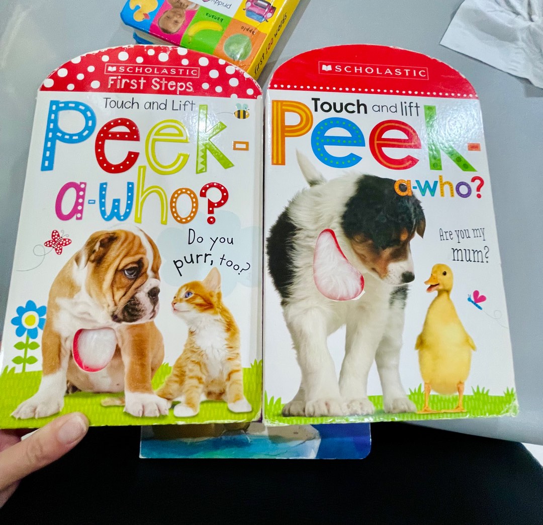 (2 books) Scholastic Touch and Lift _ Peek-a-who _ Baby Infant Toddler ...