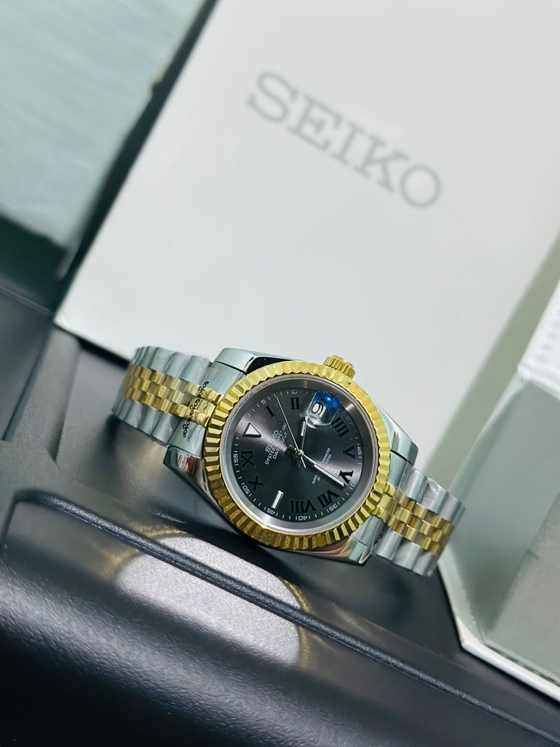 SEIKO MOD DATE JUST WIMBLEDON, Men's Fashion, Watches & Accessories ...