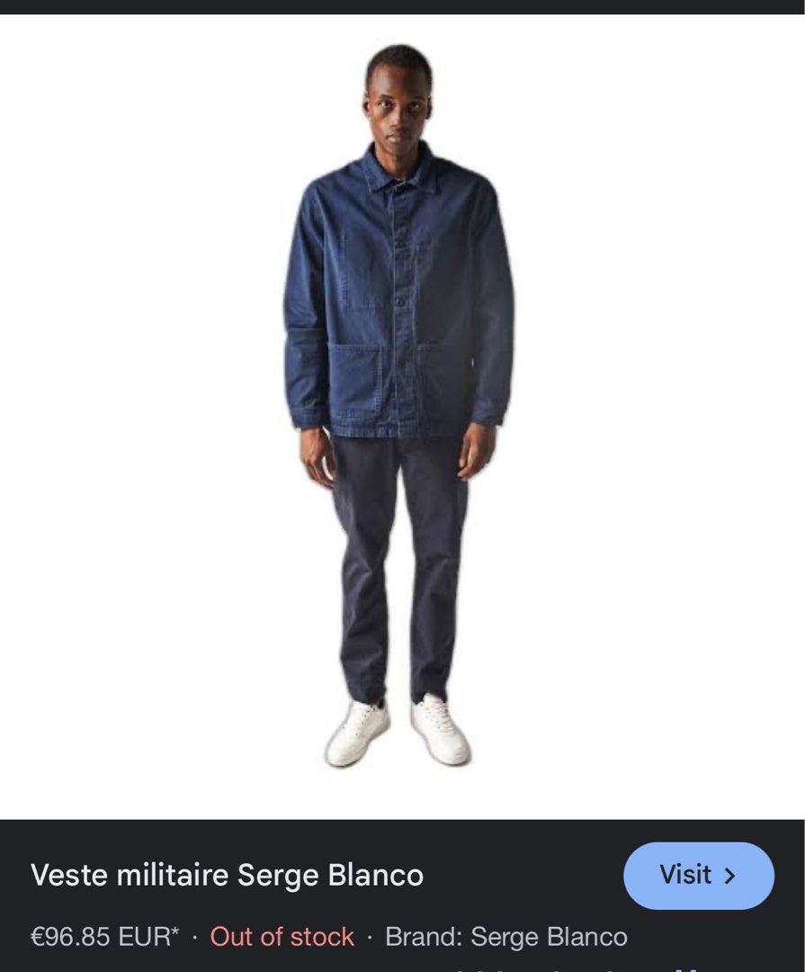 Serge Blanco French Chorecoat Jacket, Men's Fashion, Coats, Jackets and ...