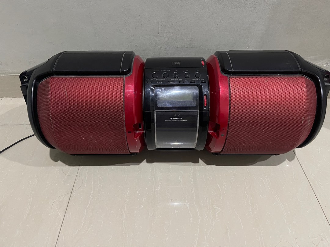Speaker audio sharp gx m10 boombox, Elektronik, TV & Perlengkapan ...