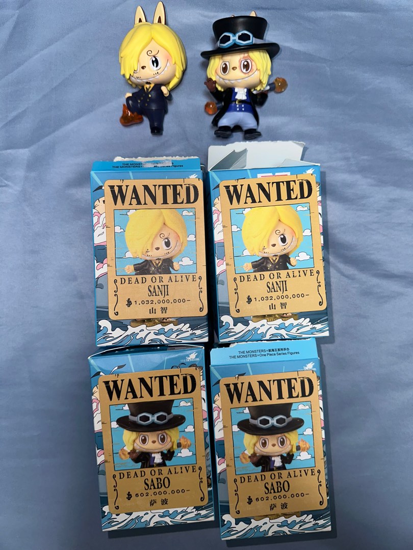 The Monsters x One Piece Labubu Sanji and Sabo, Hobbies & Toys ...