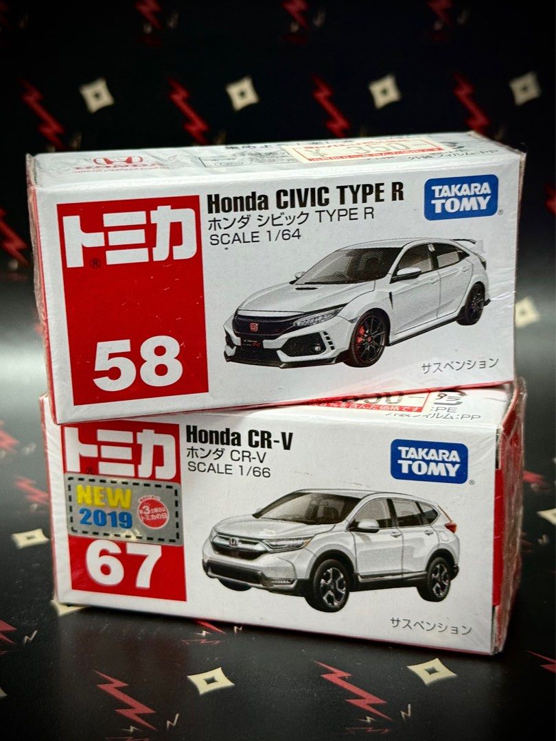 Tomica Honda Civic Type-R > about Hot Wheels size CR-V, Hobbies & Toys ...