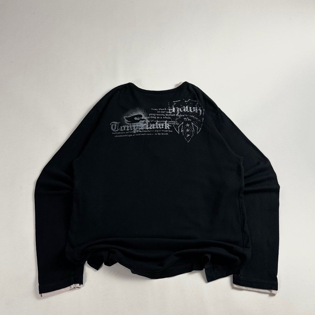 TONY HAWK SKATEBOARD DOUBLESLEEVE Y2K like skull emo sohk fubu jnco y2k dime southpole dogtown ...
