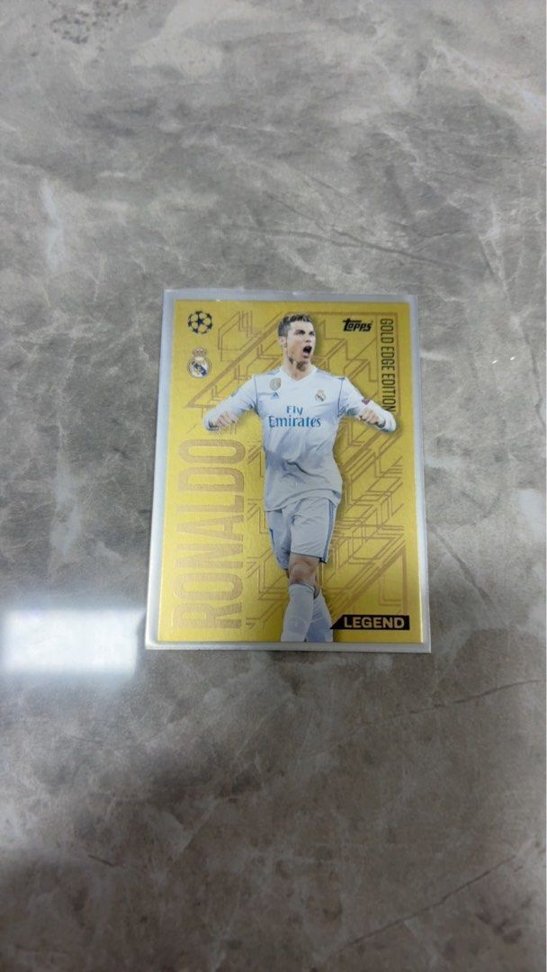 Topps Cristiano Ronaldo Gold Edge Edition Match Attax 2024/2025 ...