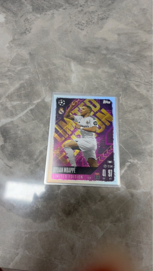 Topps Match Attax 2024/2025 Kylian Mbappe Limited Edition Mbappé ...