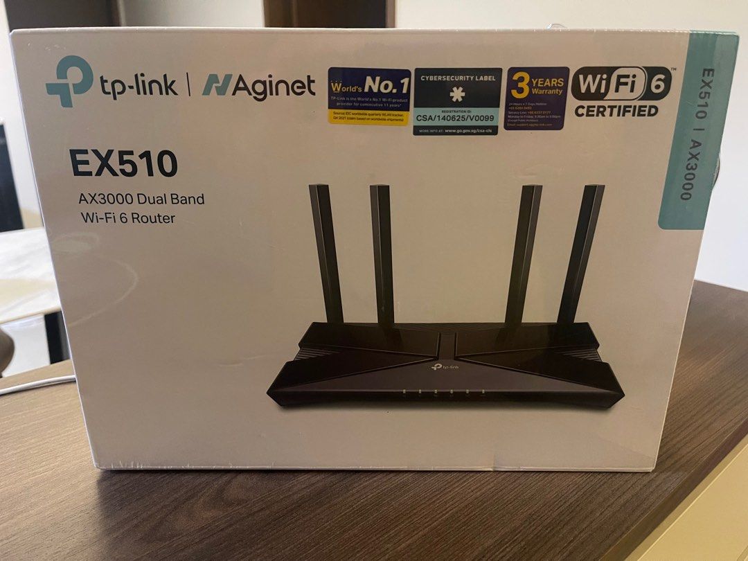 TP-Link EX510 AX3000 Dual Band WiFi 6 Router, Computers & Tech, Parts ...