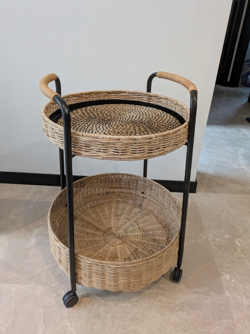 Trolley table Lubban Ikea Rotan, Furniture & Home Living, Furniture ...