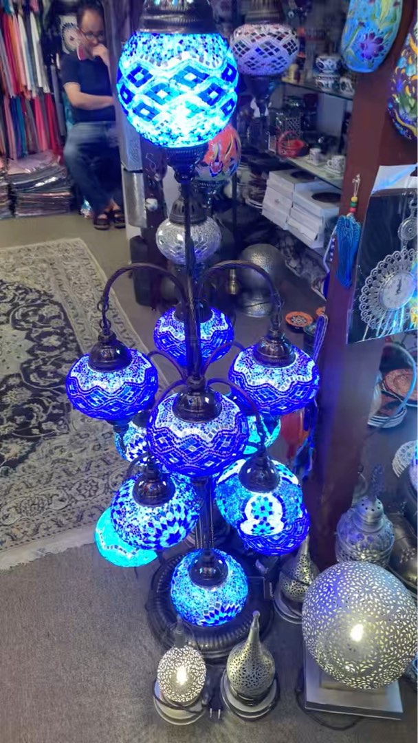 Turkish Mosaic Floor Lamp, Furniture & Home Living, Lighting & Fans ...
