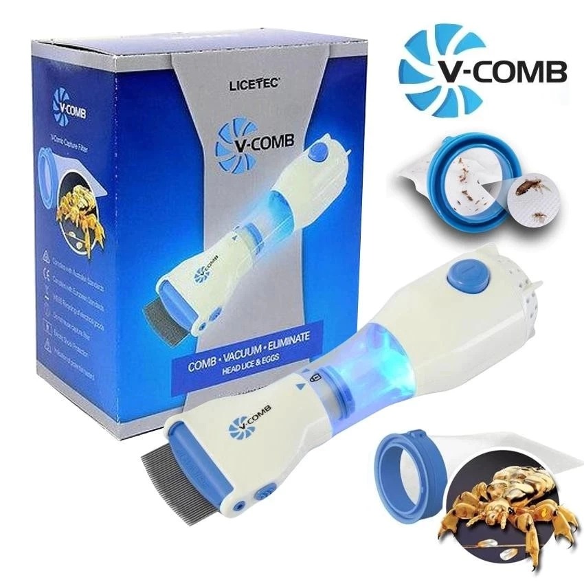 V-Comb Electric Lice Kuto Vacuum Remover Treatment Machine Nit Eggs ...