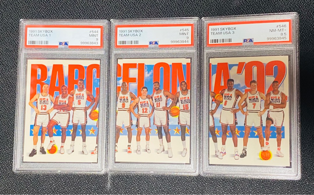 Vintage 1992 USA Dream Team I Jordan Pippen Magic Bird Barkley Skybox ...