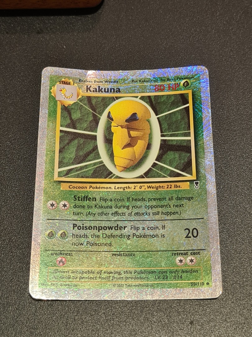 Rare Vintage Pokemon Kakuna (50/110) Reverse Holo Pokemon Card; Pokemon ...