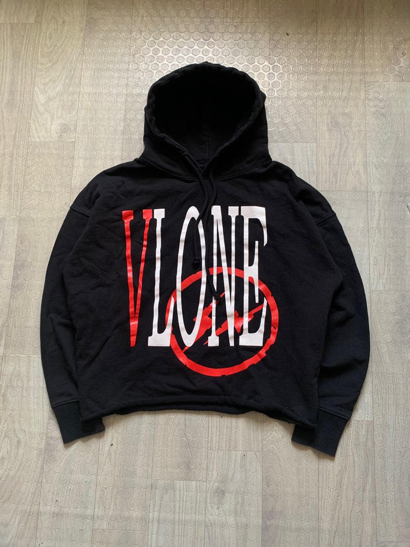 Vlone X Fragment, Men's Fashion, Tops & Sets, Hoodies on Carousell