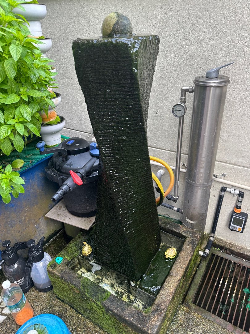 Volcano Rock Fountain Water Feature with CPF-5000 Filter, Furniture ...
