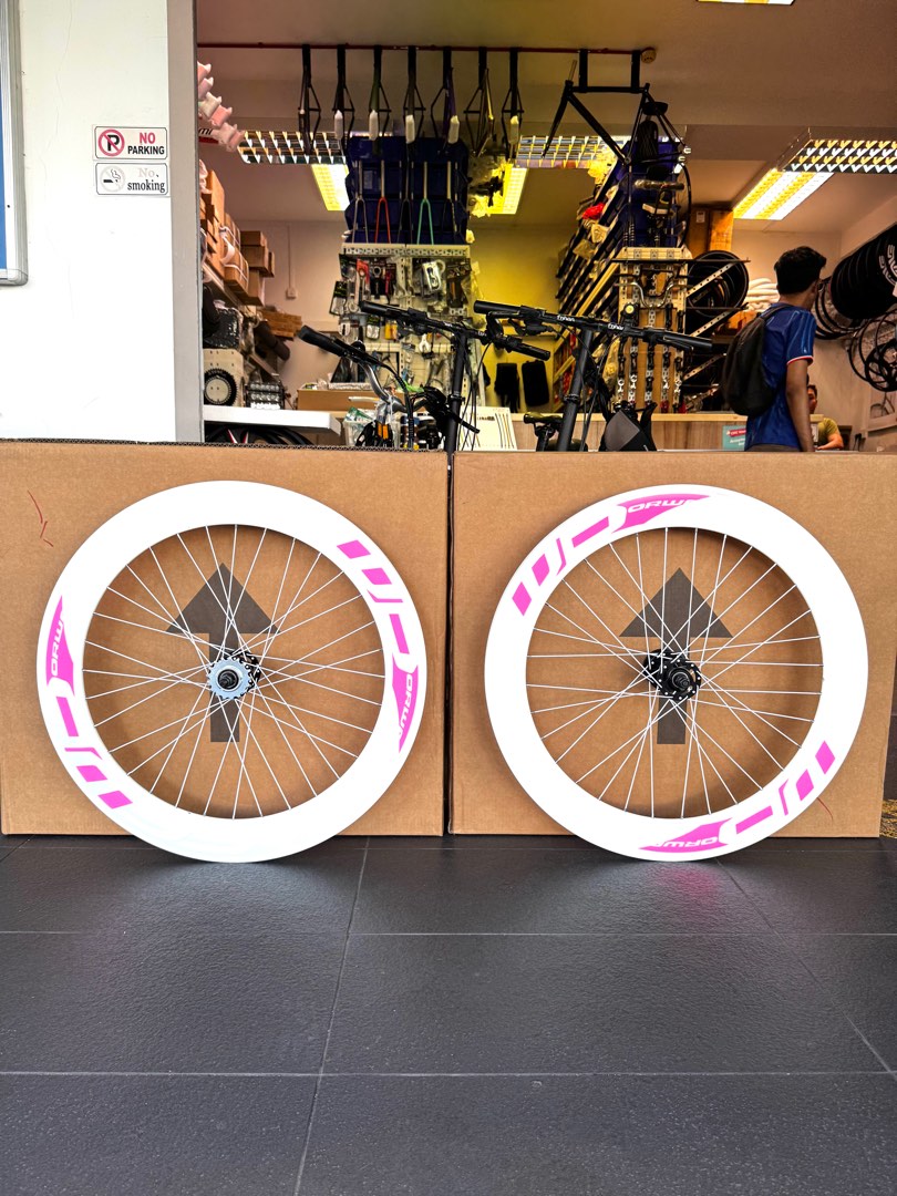 *White Fast Forward Wheelset Sufeite 700C x 18c to 28c 32H Fixed Gear ...