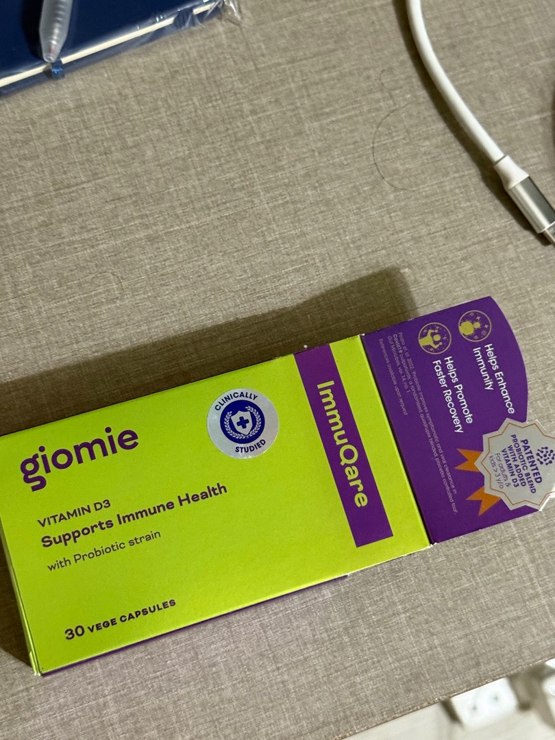 WTS Giomie Vitamin D3, Health & Nutrition, Health Supplements, Vitamins ...