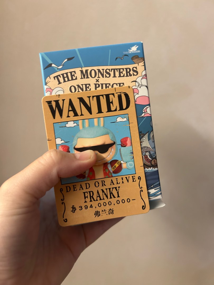 WTT wts authentic popmart Labubu the monster one piece franky, Hobbies ...