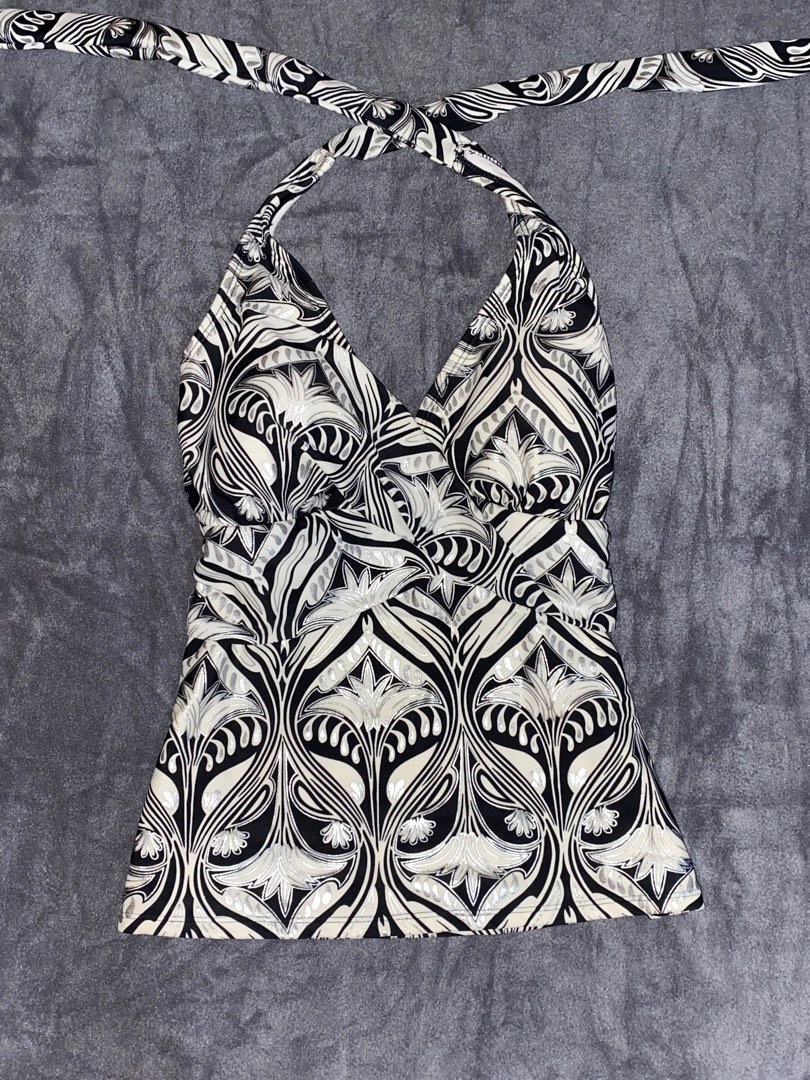 Y2K TANKINI HALTER TOP, Women's Fashion, Swimwear, Bikinis & Swimsuits ...