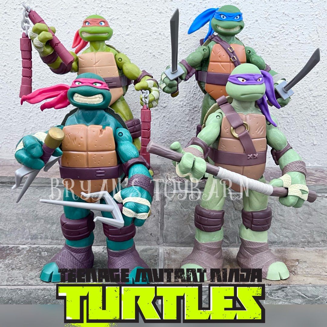 10 inch TMNT Leonardo, Donatello, Raphael & Michelangelo 10 inch ...