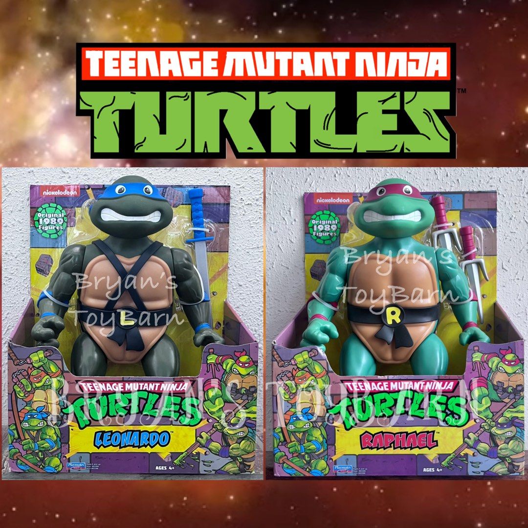 12 inch TMNT Teenage Mutant Ninja Turtles Leonardo & Raphael Classic ...