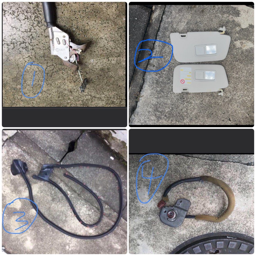 2005, 2006, 2007 Subaru Impreza sedan TS 1) handbrake Handle with ...