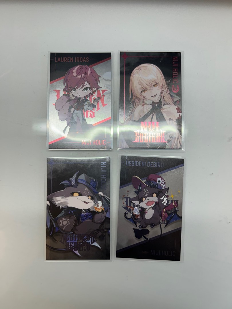 彩虹社 Nijisanji Niji Holic Lauren Iroas cheki 拍立得 ローレン・イロアス, 興趣及遊戲, 玩具 & 遊戲類 - Carousell