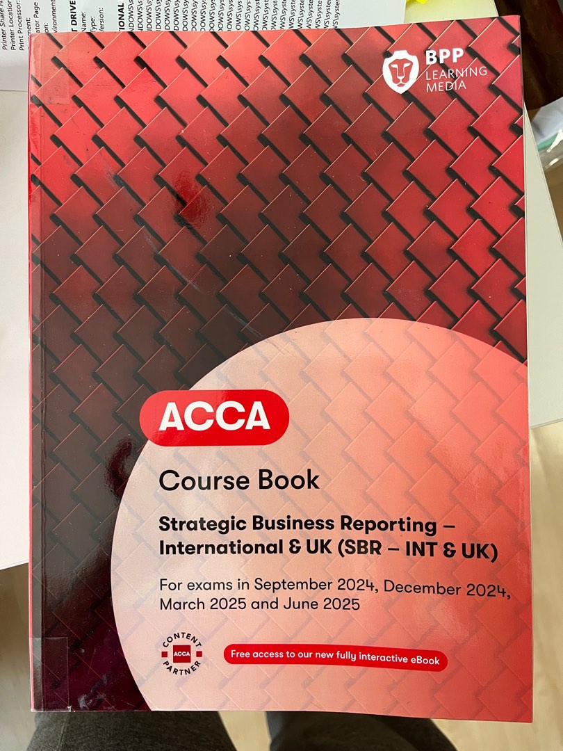 ACCA SBR Course Book & Exam Kit (June 2025), Hobbies & Toys, Books & Magazines, Textbooks on ...