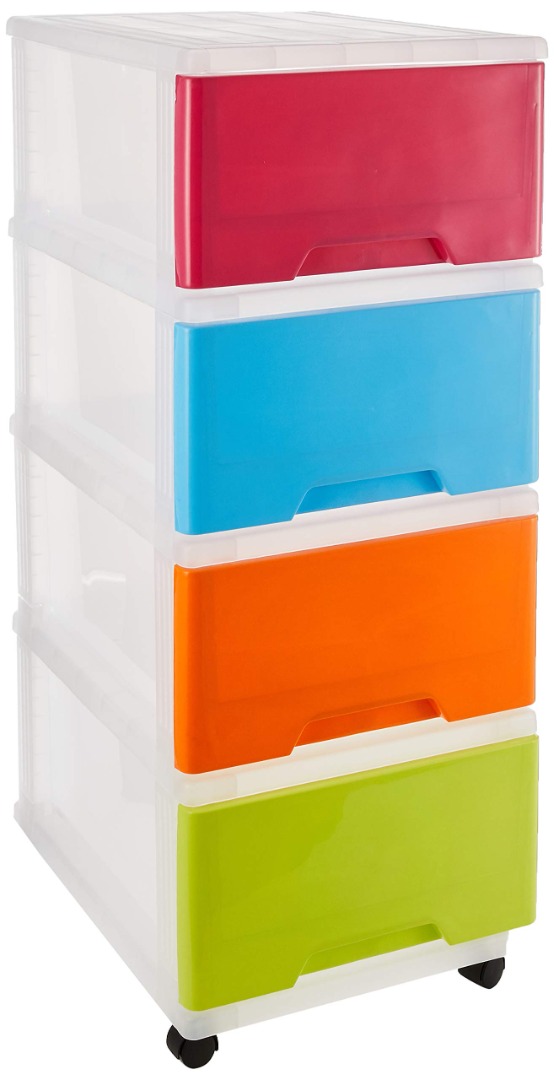 Algo 4-Tier E-Jumbo Stocker Plastic (AL-8854), Furniture & Home Living ...