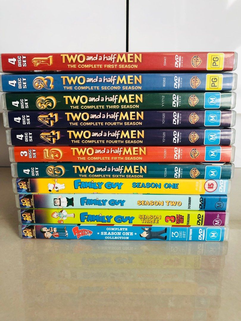 American Shows DVDs (2.5 Men, Family Guy, American Dad), Hobbies & Toys ...