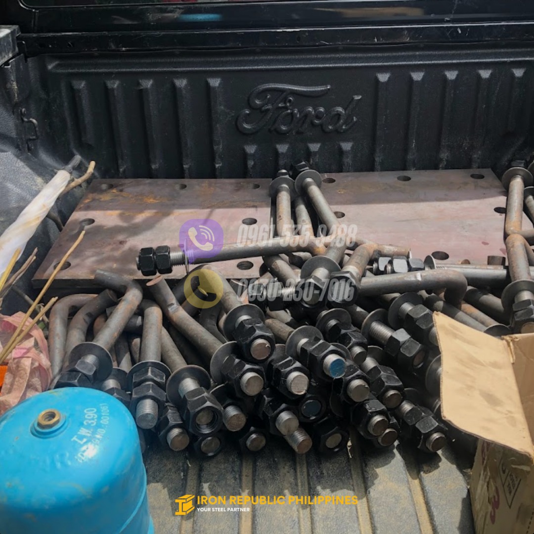 Anchor Bolts and Base Plates / 18"x46"x3/4"thk Base Plates / MS ...