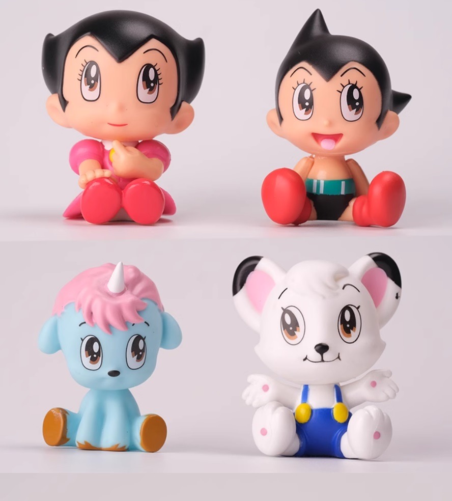 Astro Boy / Uran / Unico / Kimba Display Figurines / Cake Toppers (4 ...