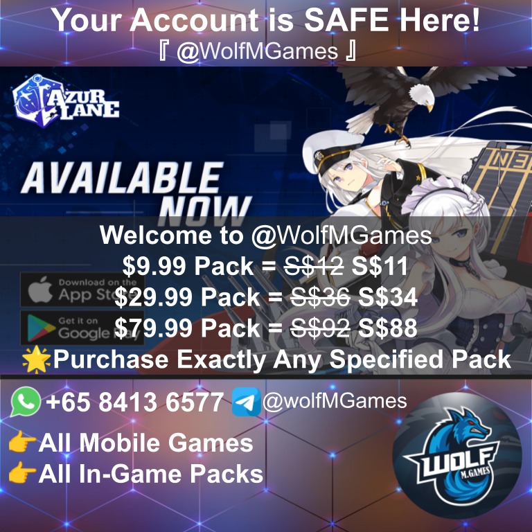 Azur Lane Gem / Azur Lane Ingame Package / Azur Lane Top Up [LEGAL ...