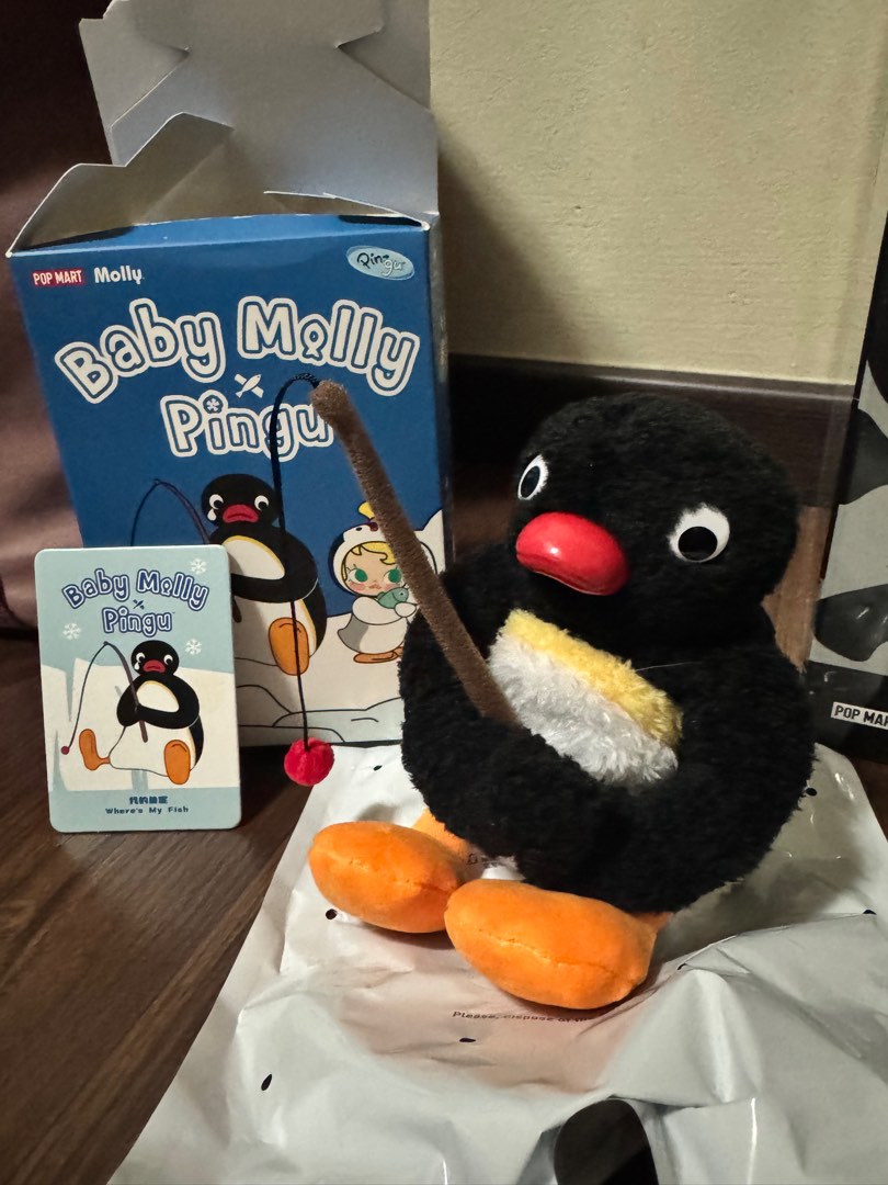 Baby Molly x Pingu Where’s my fish, Hobbies & Toys, Toys & Games on ...