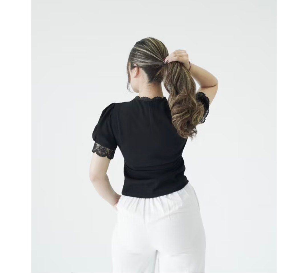 Bellebabes Zaara Top Black Lace not sandro avgal sevrel maryalle duma ...