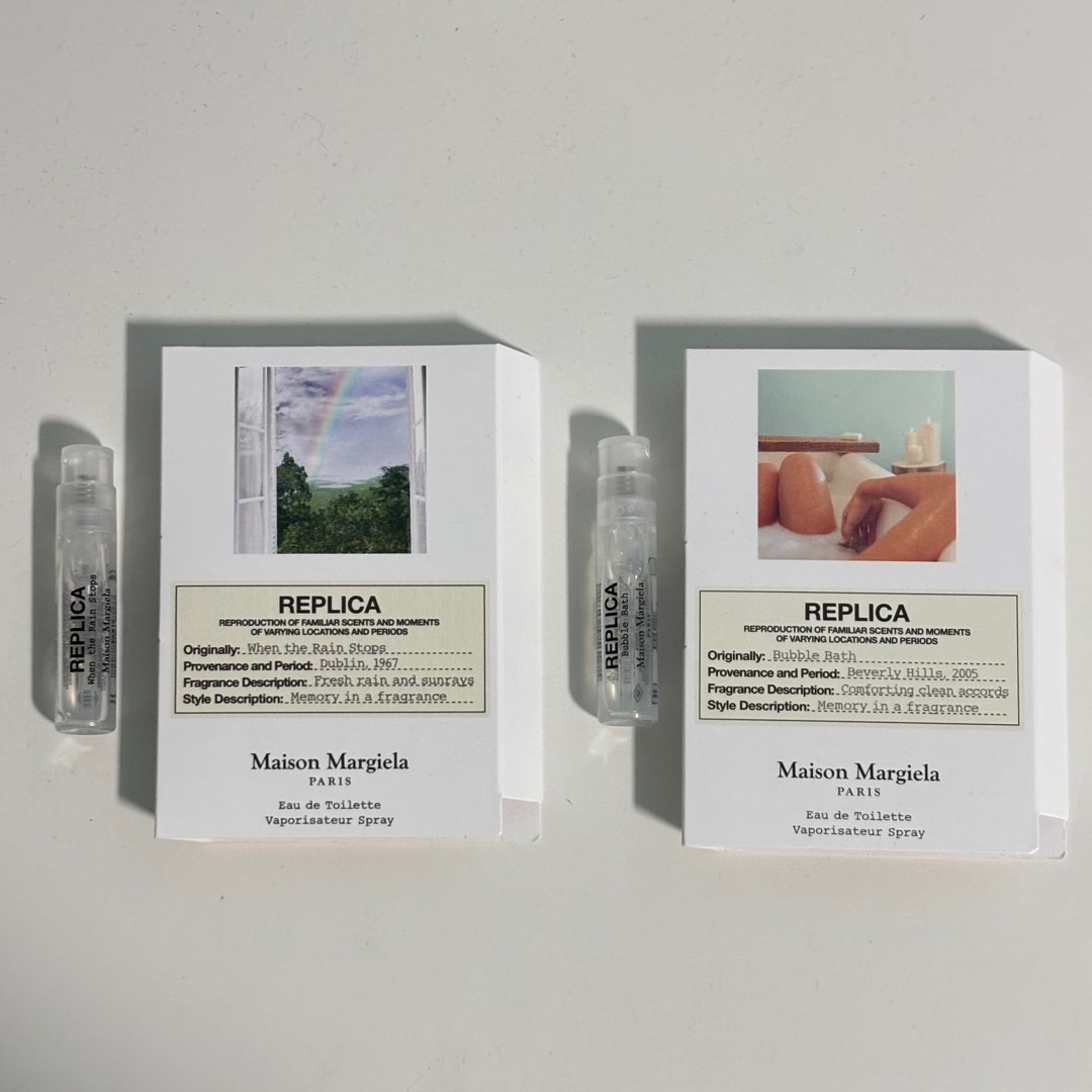 BN MAISON MARGIELA REPLICA EDT SAMPLE 1.2ML WHEN THE RAIN STOPS ...