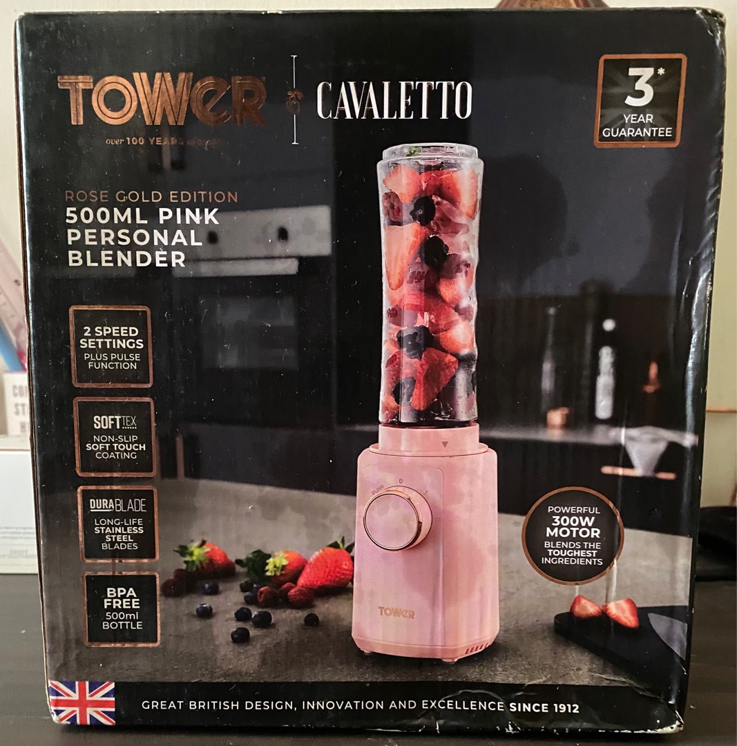 BNWT Tower Smoothie Blender (Pink), TV & Home Appliances, Kitchen ...