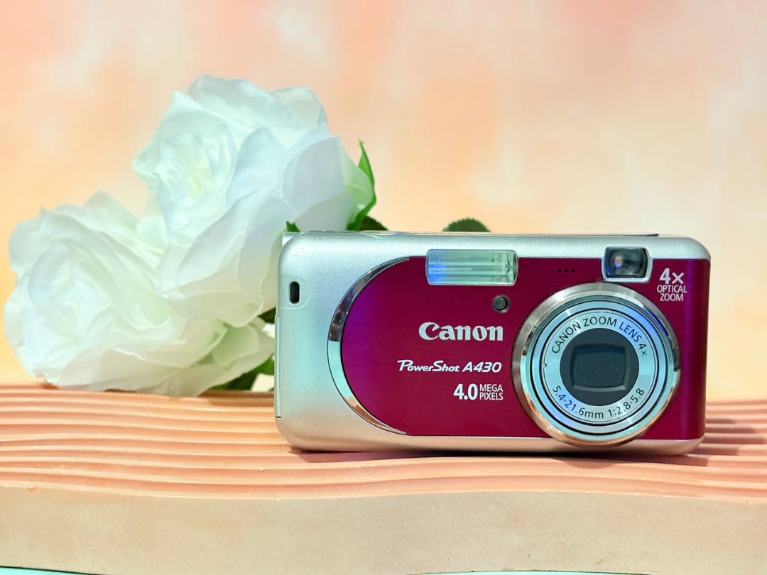 Canon PowerShot A430 Digital Camera (Red), Photography, Cameras on ...