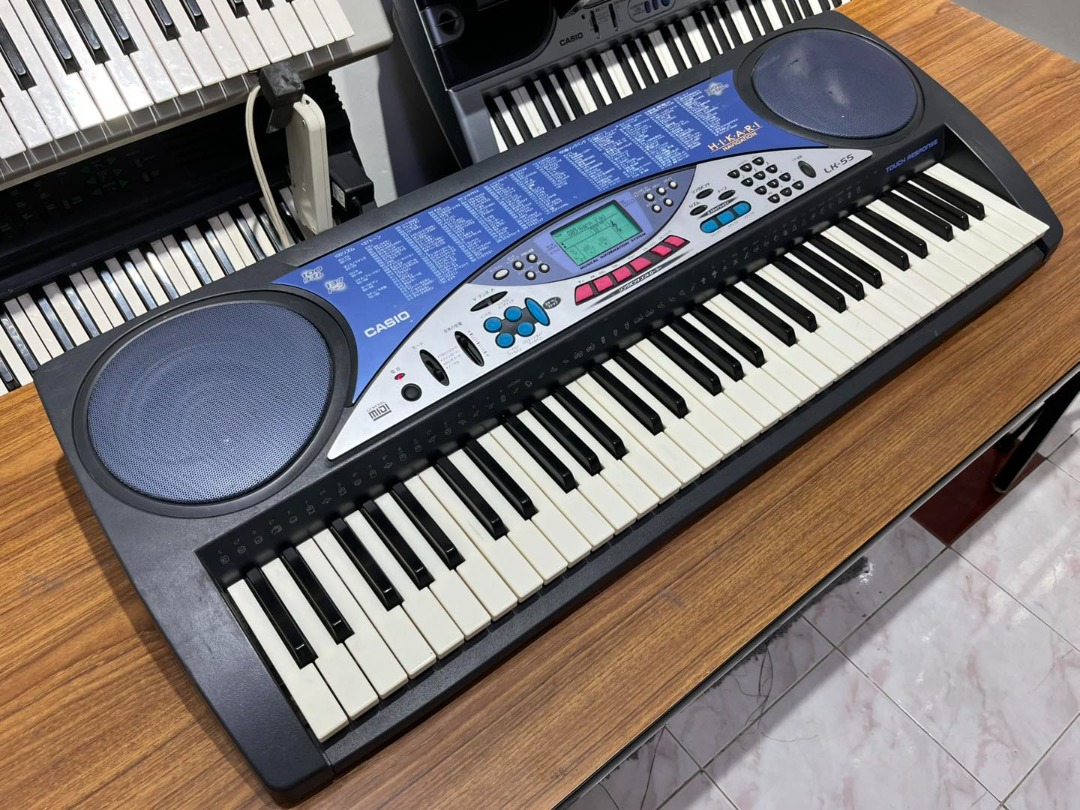 Casio LK-55 Keyboard Piano Organ 61 Keys Touch Response, Hobbies & Toys ...