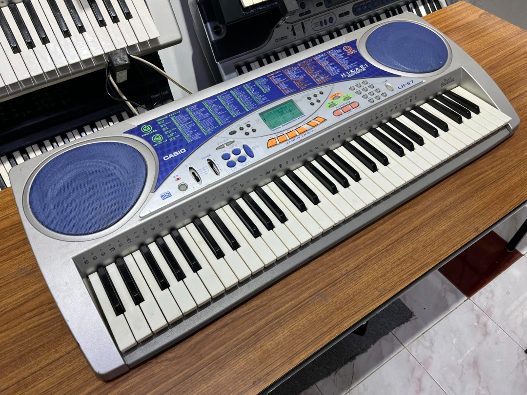 Casio LK-57 Keyboard Piano Organ 61 Keys Touch Response, Hobbies & Toys ...