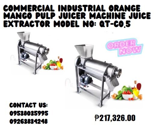 Commercial Industrial Orange Mango Pulp Juicer Machine Juice Extractor ...