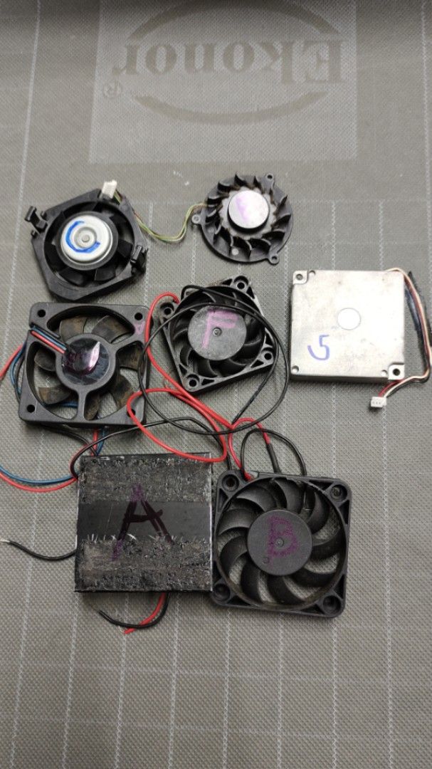 Computer / CPU / notebook cooler fans. Used item. Kipas penyejuk ...