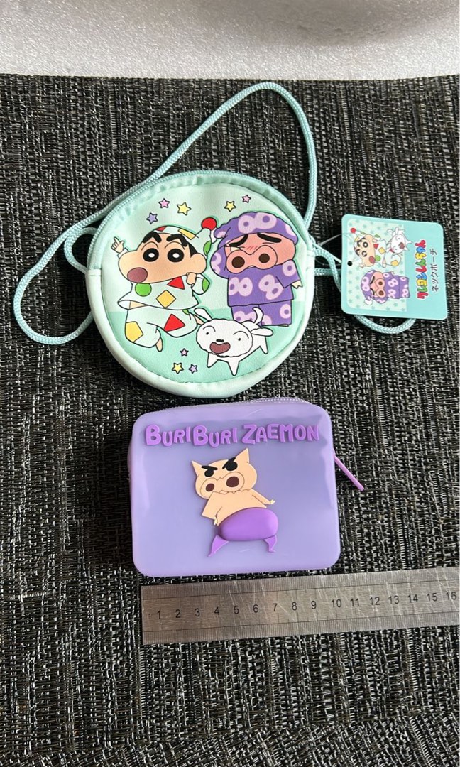 Crayon shin chan wallet coin bag set, Women's Fashion, Bags & Wallets ...