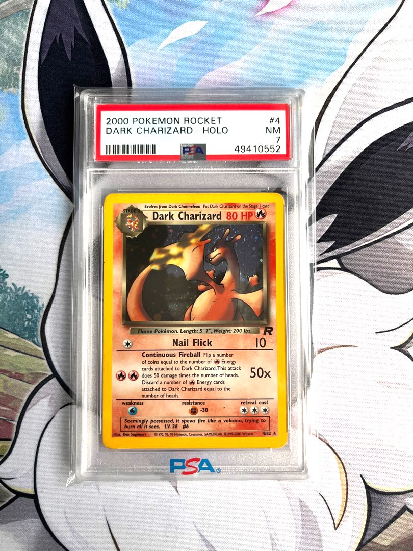 Dark charizard psa 7 team rocket, Hobbies & Toys, Toys & Games on Carousell