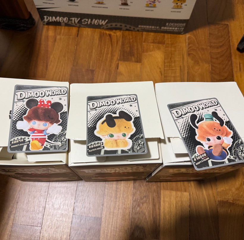 DIMOO WORLD × DISNEY Series-Vinyl Plush Keychain Blind Box, Hobbies ...