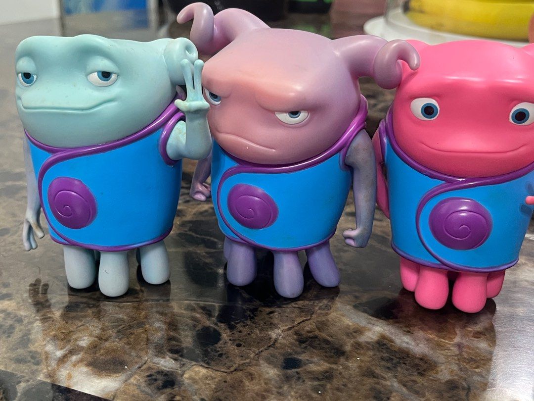 Dreamworks Home Movie 4" 6 Color Changing Boov Figures Bashful Oh ...