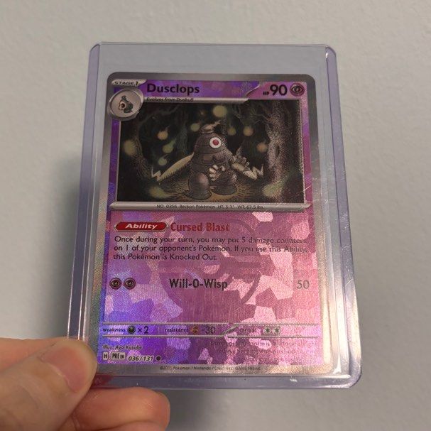 Dusclops Masterball 36/131 Prismatic Evolution pokemon card, Hobbies ...