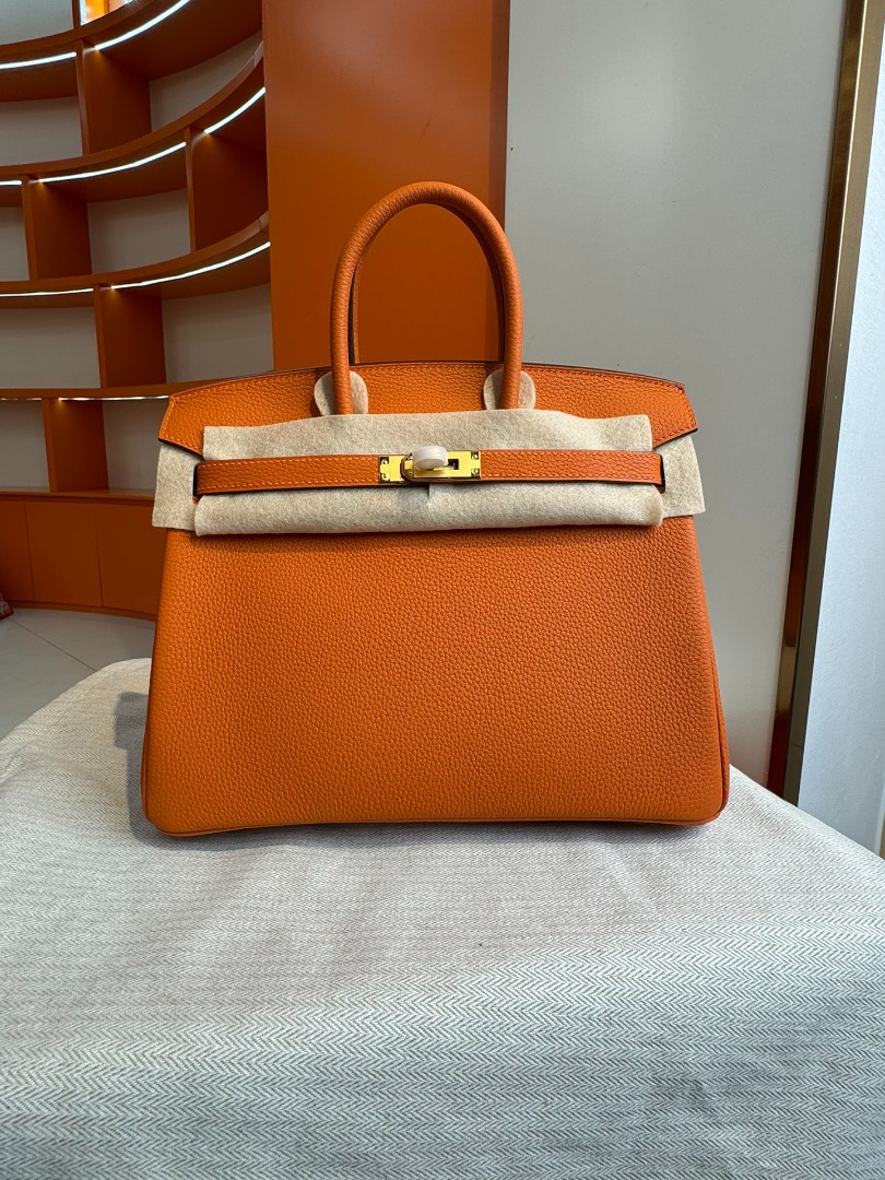 Emma Orange Genuine Leather Bag, Beauty & Personal Care, Hands & Nails ...