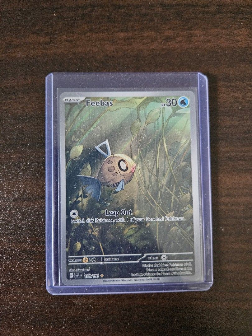 FEEBAS ILLUSTRATION RARE SURGING SPARKS POKEMON TCG CARDS NOT CHARIZARD ...