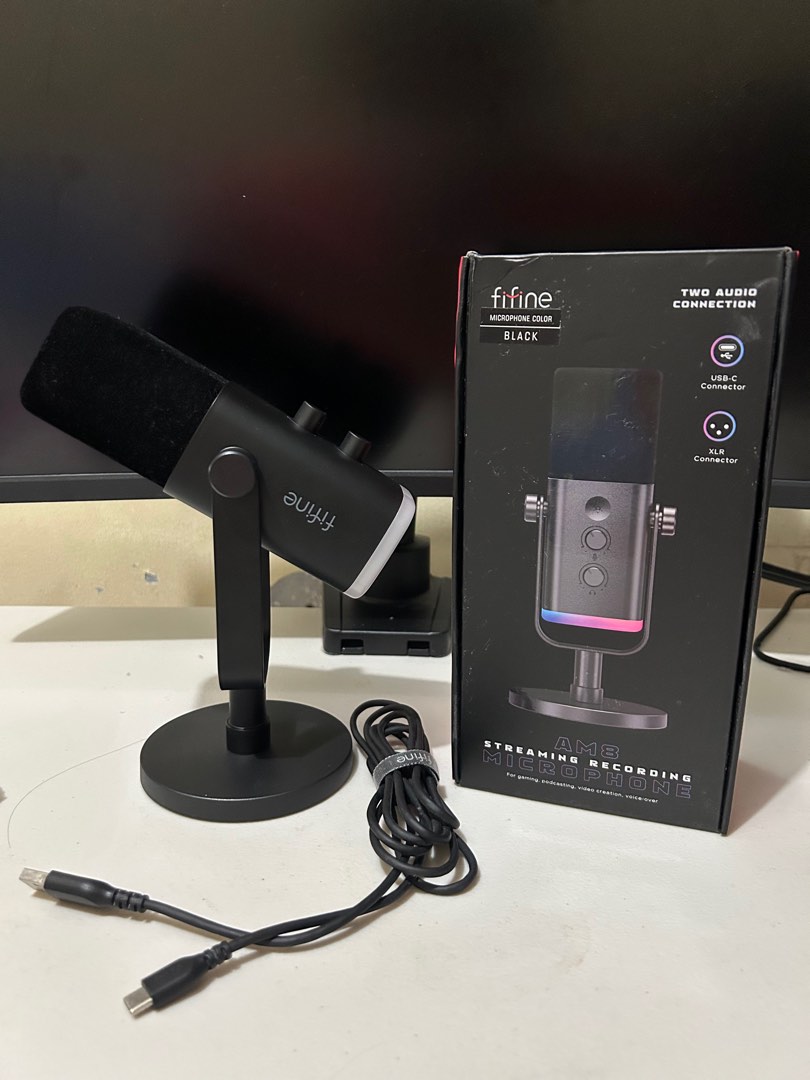 Fifine AM8 Gaming Dynamic Microphone, Audio, Microphones on Carousell