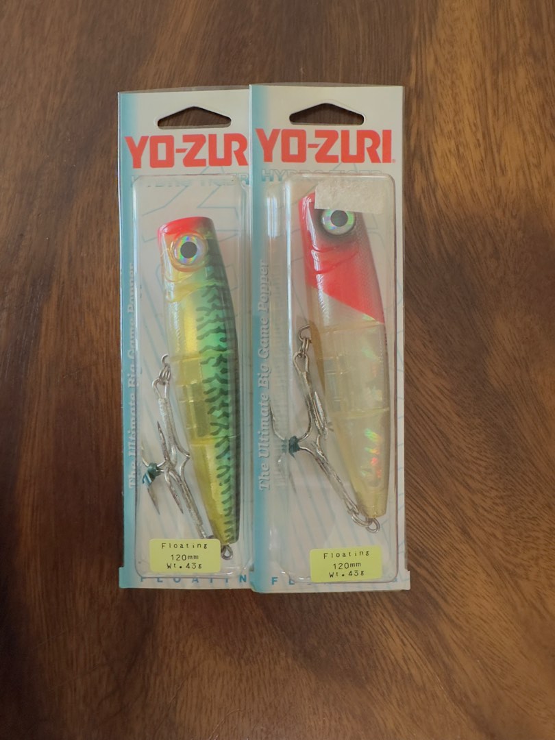 Yozuri Hydro Tiger, 120mm Floating Popper, Sports Equipment, Fishing on ...
